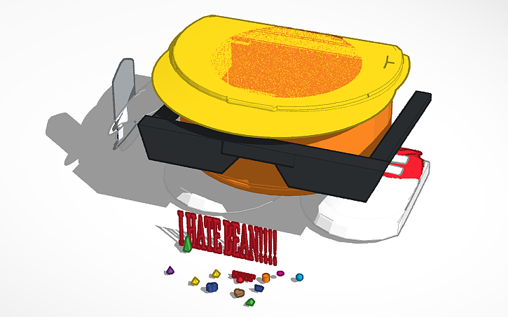 3D design BEAN!!!!!!!!!!!!!!!!!!!! - Tinkercad