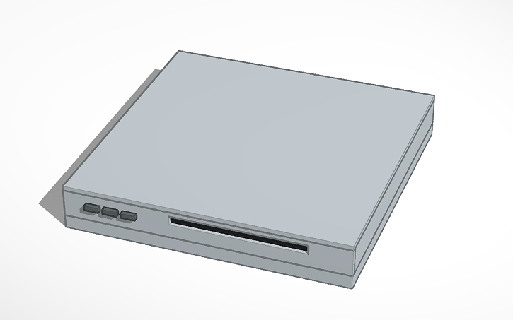 3D design dvd player - Tinkercad