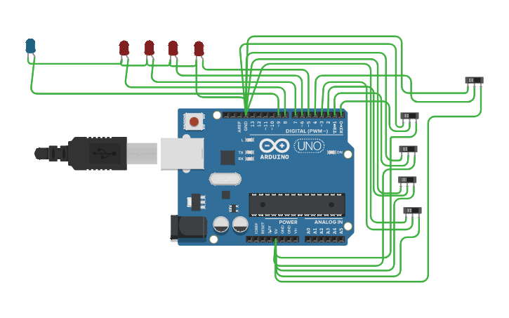 Circuit design DOOR LOCK - Tinkercad