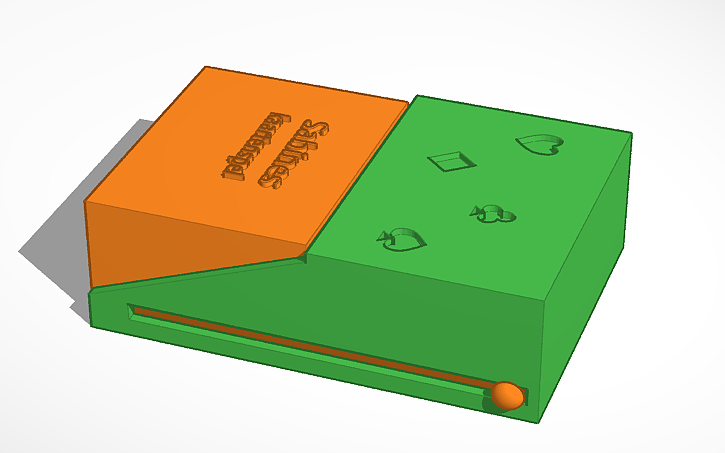 3D design card box made for a friend | Tinkercad