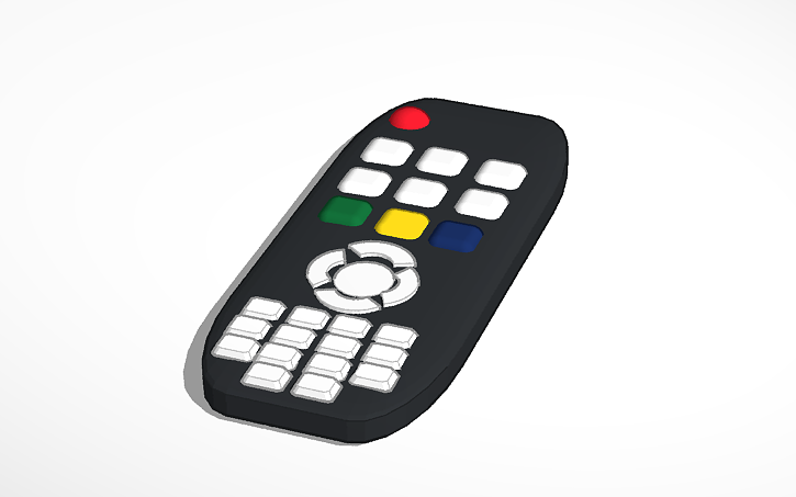 3D design Control Remoto - Tinkercad