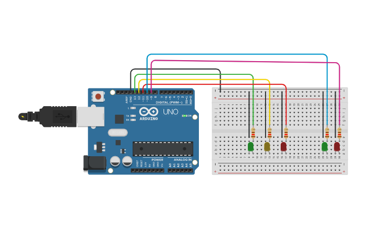 Circuit design Atividade Grupo 5 - Tinkercad