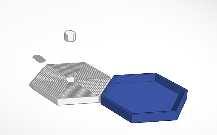 3D design hexagon - Tinkercad