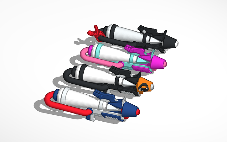 3D design Splatoon Splattershot Pro - Tinkercad