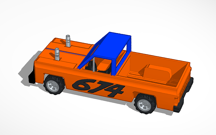 3D design derby truck - Tinkercad