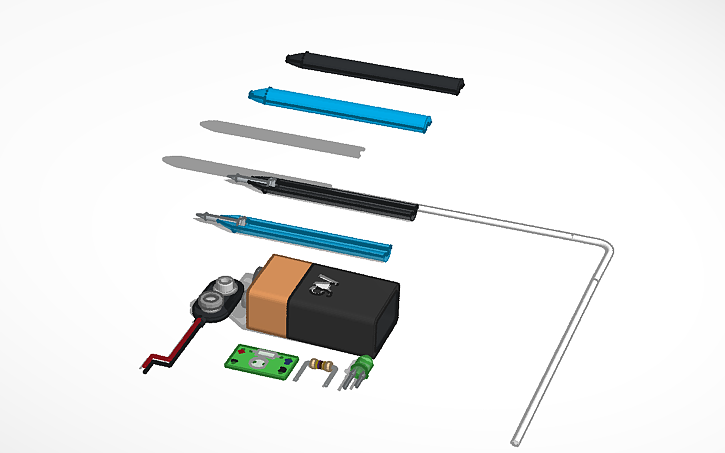 3D design Components elèctrics - Tinkercad