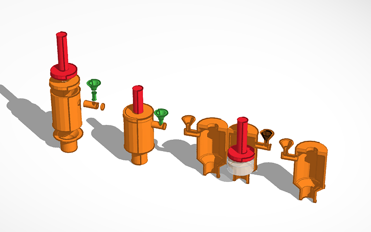 3D design "Press water filter" WATER FILTER - Tinkercad