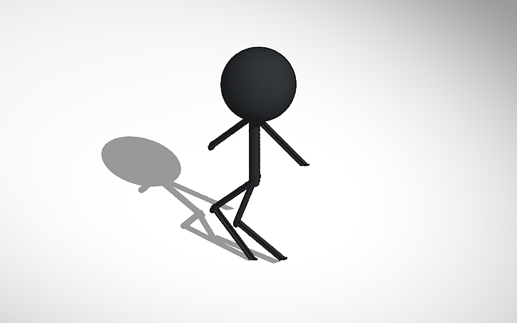 3D design stickman - Tinkercad