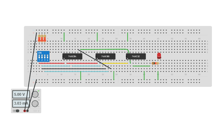 Circuit design EJERCICIO 1 | Tinkercad