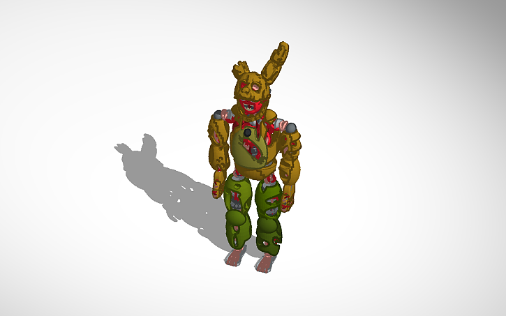 3D design Springtrap - Tinkercad