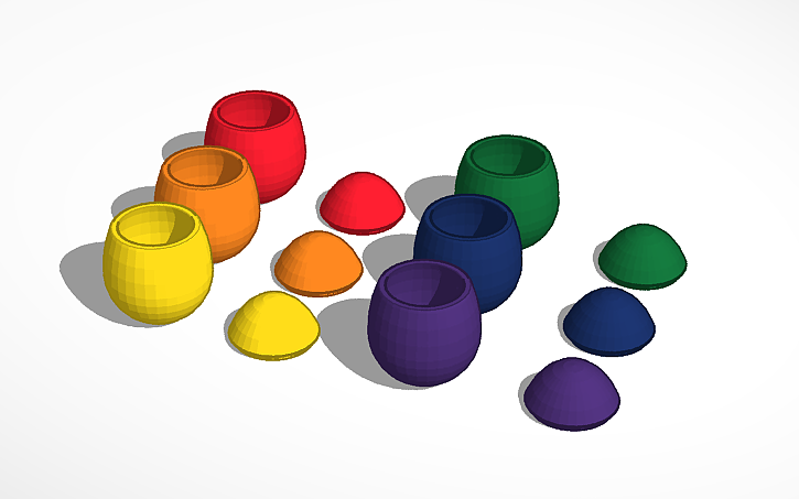 3D design Easter Eggs - Tinkercad