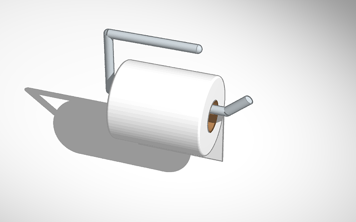 3D design Toilet Paper - Tinkercad
