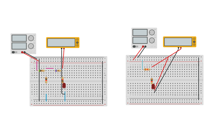 Circuit design Percobaan Thevenin - Tinkercad