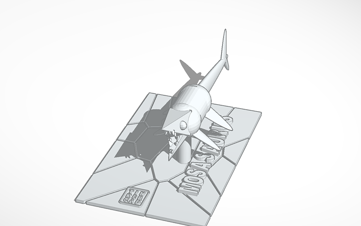 3D design mosasaurus - Tinkercad