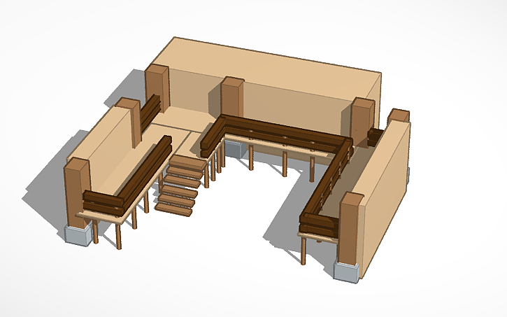3D design Music - 3D Stage Model - Mila de Jong | Tinkercad