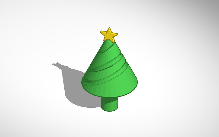 3D design Christmas TREE - Tinkercad