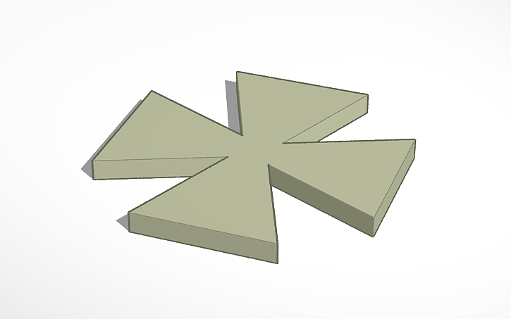 3D design cross - Tinkercad