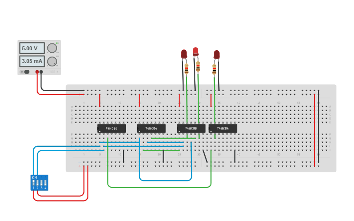Circuit design COMPARATOR - Tinkercad
