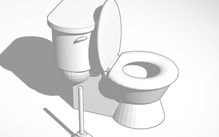 3D design Copy of Toilet | Tinkercad