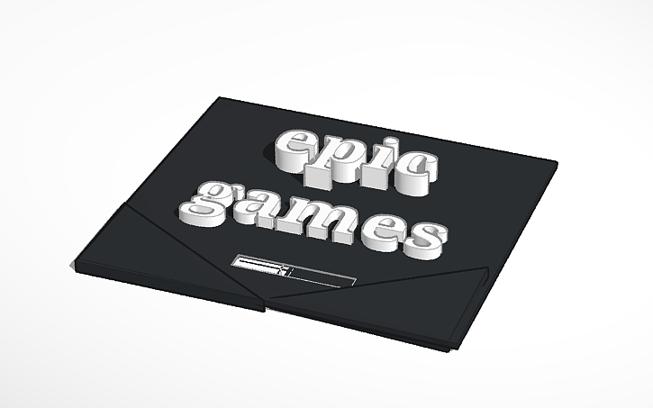 3D design icono epic games | Tinkercad