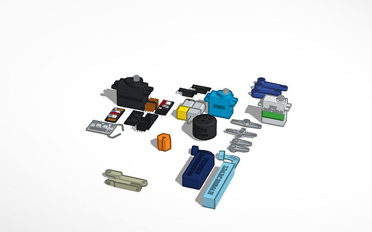 3D design Antweight battlebot components - Tinkercad