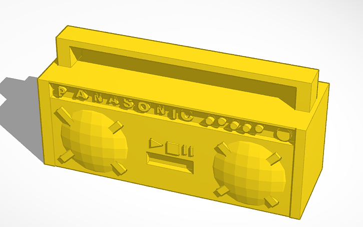 3D design Boom Box - Tinkercad