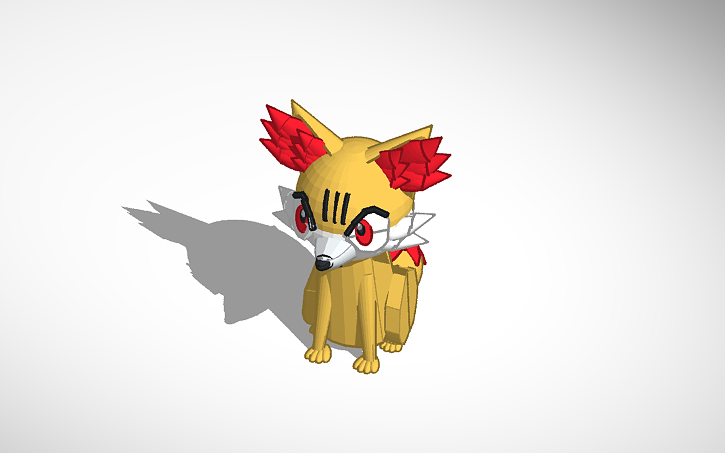 3D design Pokemon - Fennekin | Tinkercad