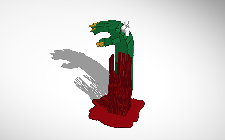 3D design Allan's Zombie Hand (G5 iLearn) - Tinkercad