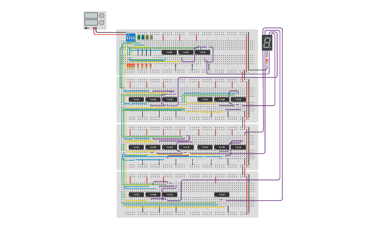 Circuit Design Decodificador De 7 Segmentos Con Compuertas Logicas