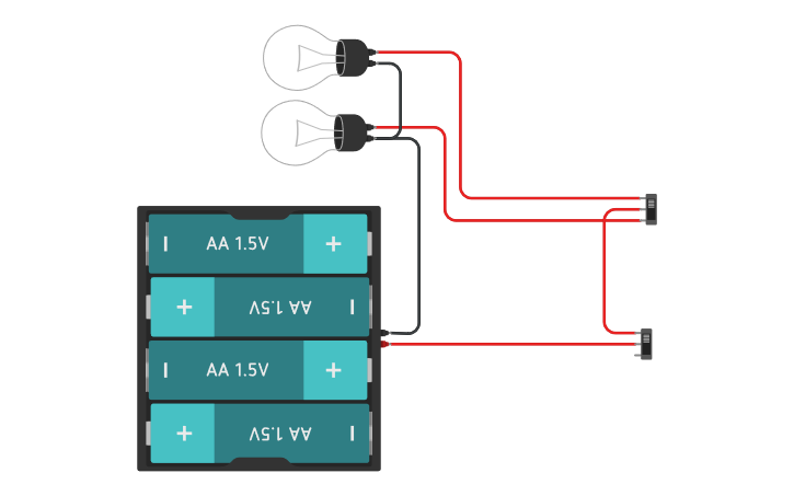 Circuit design Simple electric circuit - Tinkercad