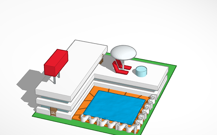 3D design Modern Architecture - Tinkercad