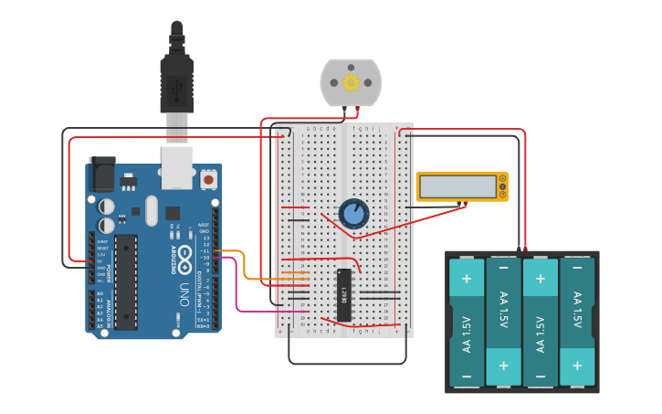 Circuit design Sensor 3 - Tinkercad