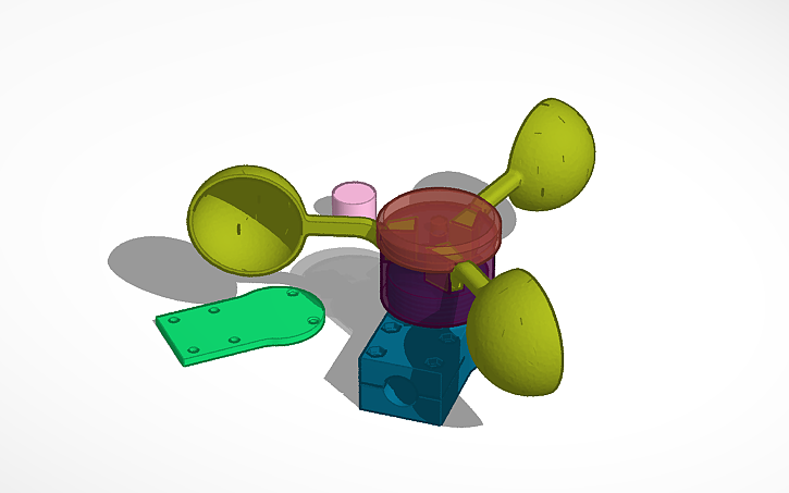 3D design Anemometer Deckel | Tinkercad
