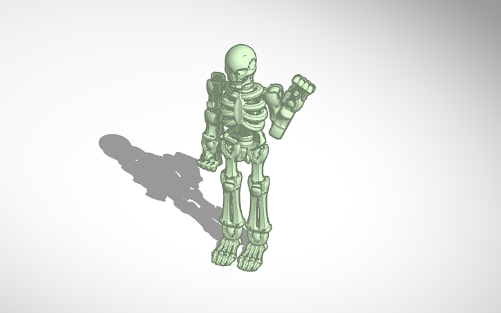 3D design skeleton - Tinkercad