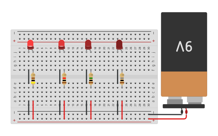 Circuit design L3A - Using Resistor Project | Tinkercad