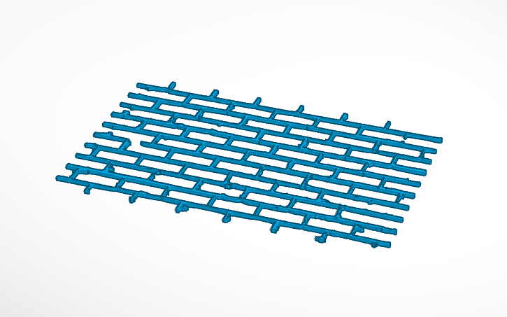 3D design Brick_Wall_pattern - Tinkercad