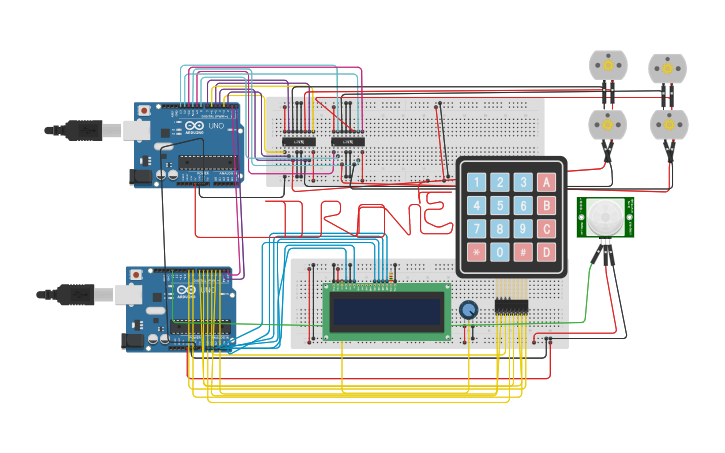 Circuit design drone project sec 2 jay prakash - Tinkercad