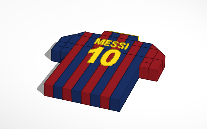 3D design Messi - Tinkercad