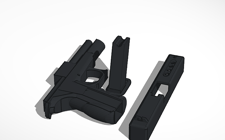 3D design glock 17 - Tinkercad