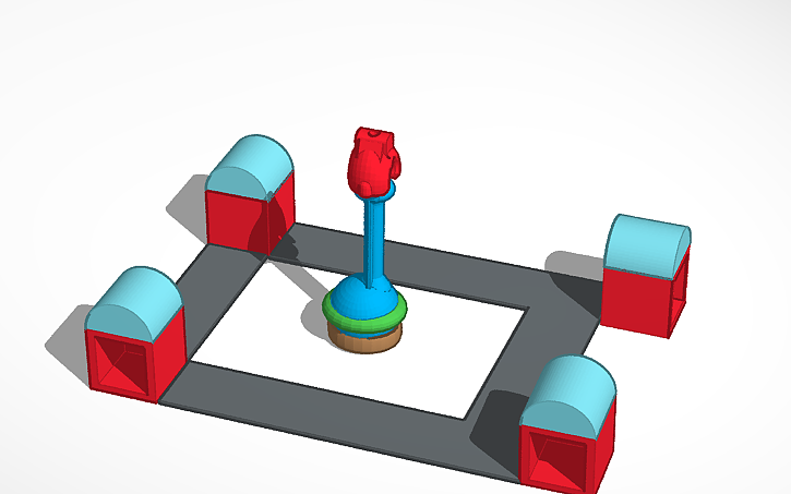 3D design Statue town - Tinkercad