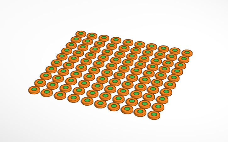 3D design 100 coins - Tinkercad