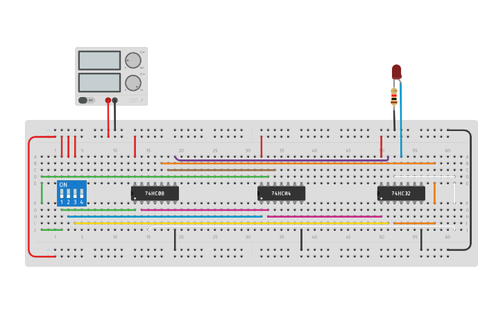 Circuit Design Using Basic Gates Tinkercad
