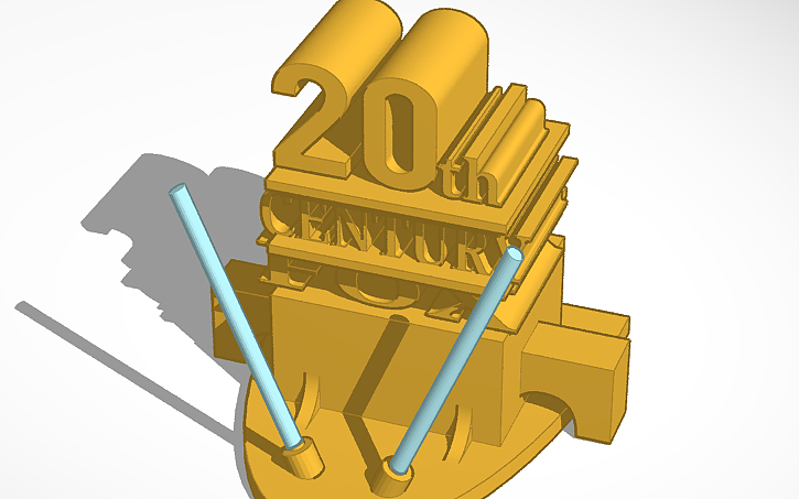 3D design 20th century fox - Tinkercad