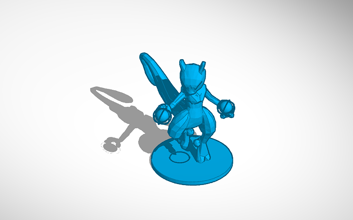 3D design Pokedex #150 Mewtwo | Tinkercad