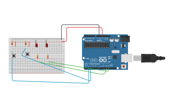 Circuit design Arduino TR 1.2 | Tinkercad