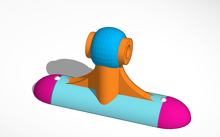 3D design Magnetic Rod Rack - Roof - Tinkercad