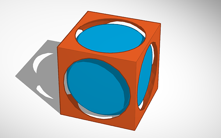 3D design moving cube in cube - Tinkercad