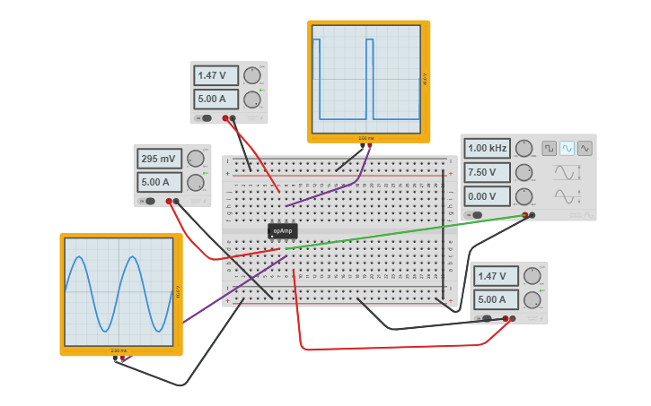 Circuit design comparator | Tinkercad