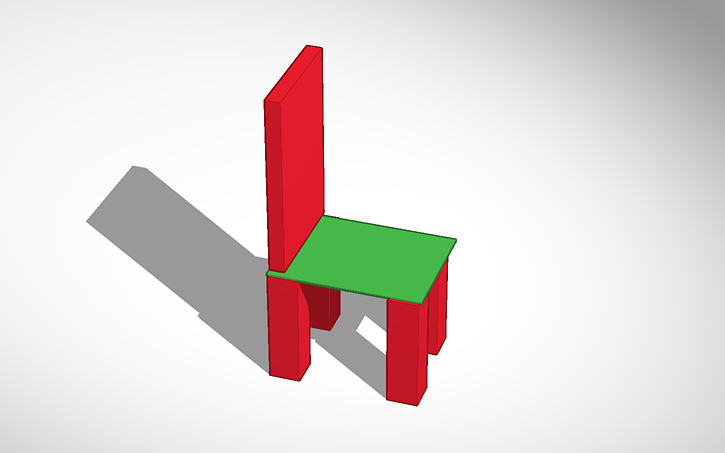 3D design chair | Tinkercad