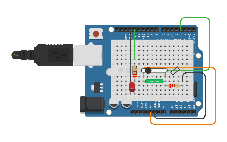 Circuit Design Project 5 Detect Vibration Alamillo Joshua Tinkercad